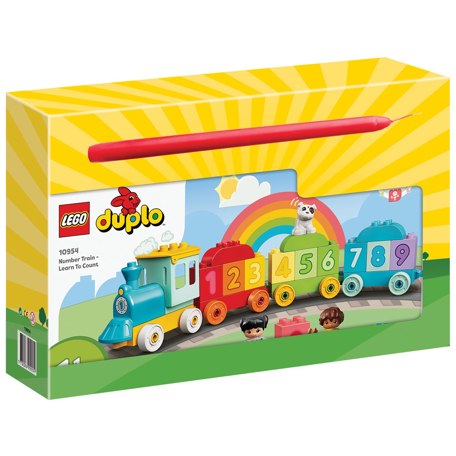 LEGO Λαμπάδα 10954 Duplo Τρένο Με Αριθμούς - Μαθαίνω Να Μετράω | Plaisio